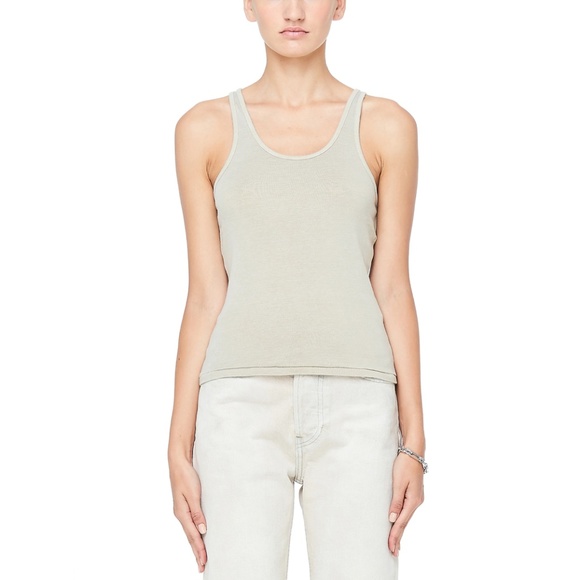 Yeezy | Tops | Yeezy Season 6 Sample Racerback Ribbed Tank Top Ghost ...